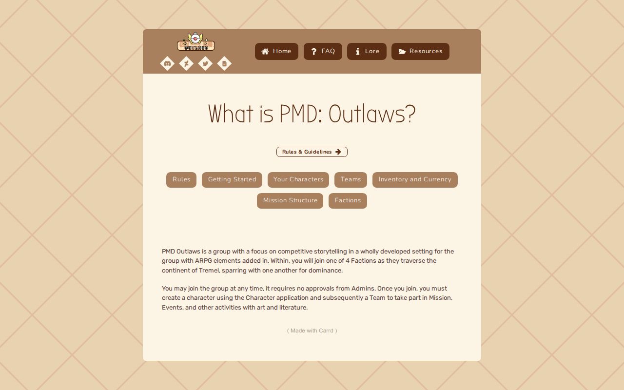 PMD-O: New Member Guide